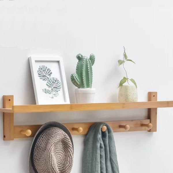 Wall Mounted Clothes Rack - Etsy