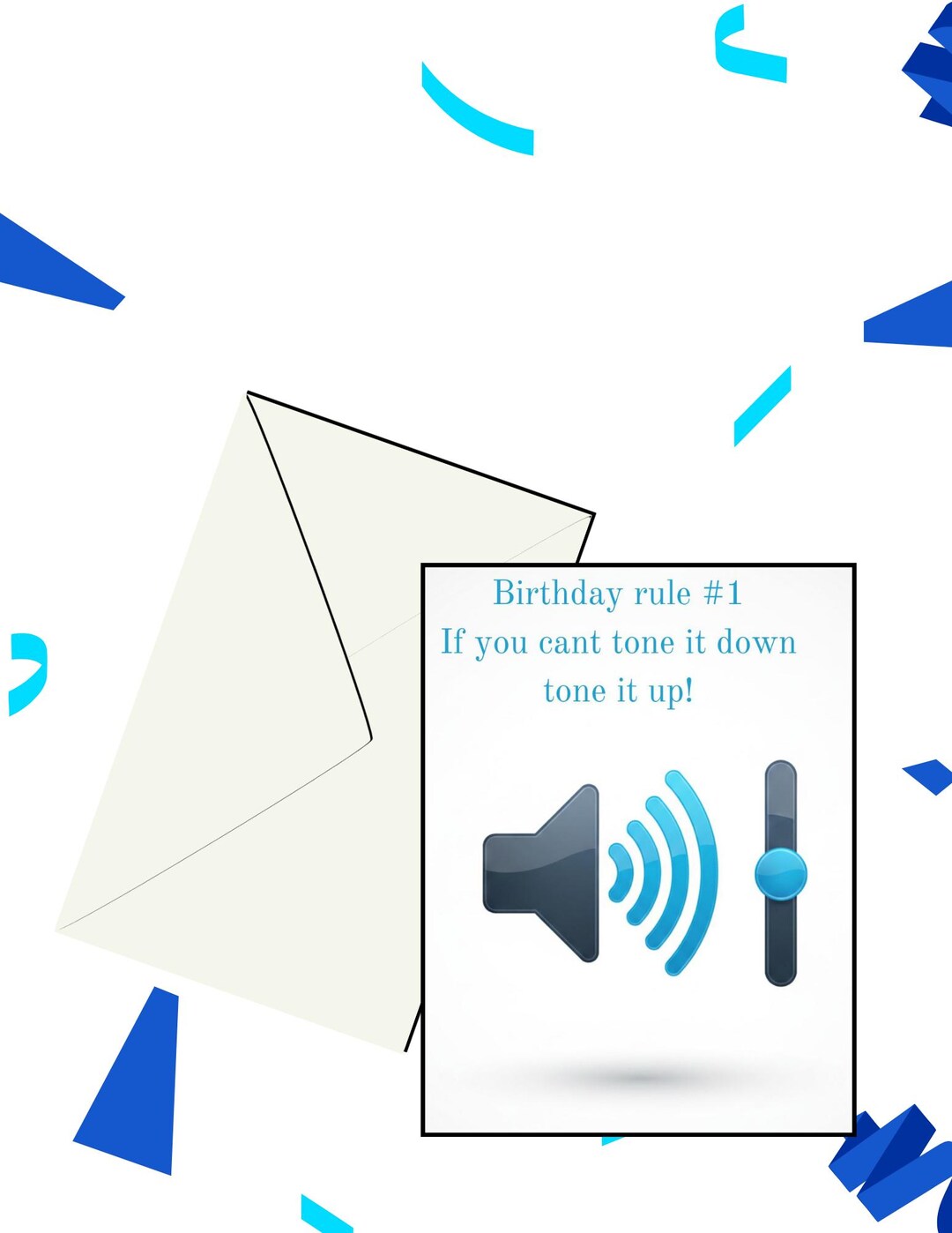 Birthday Rule Card, Bold Birthday Message, Tone It up Quote, Modern ...