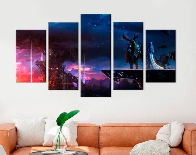 World of Warcraft Print Wow Game Poster Fantasy Art Video Games Trendy ...