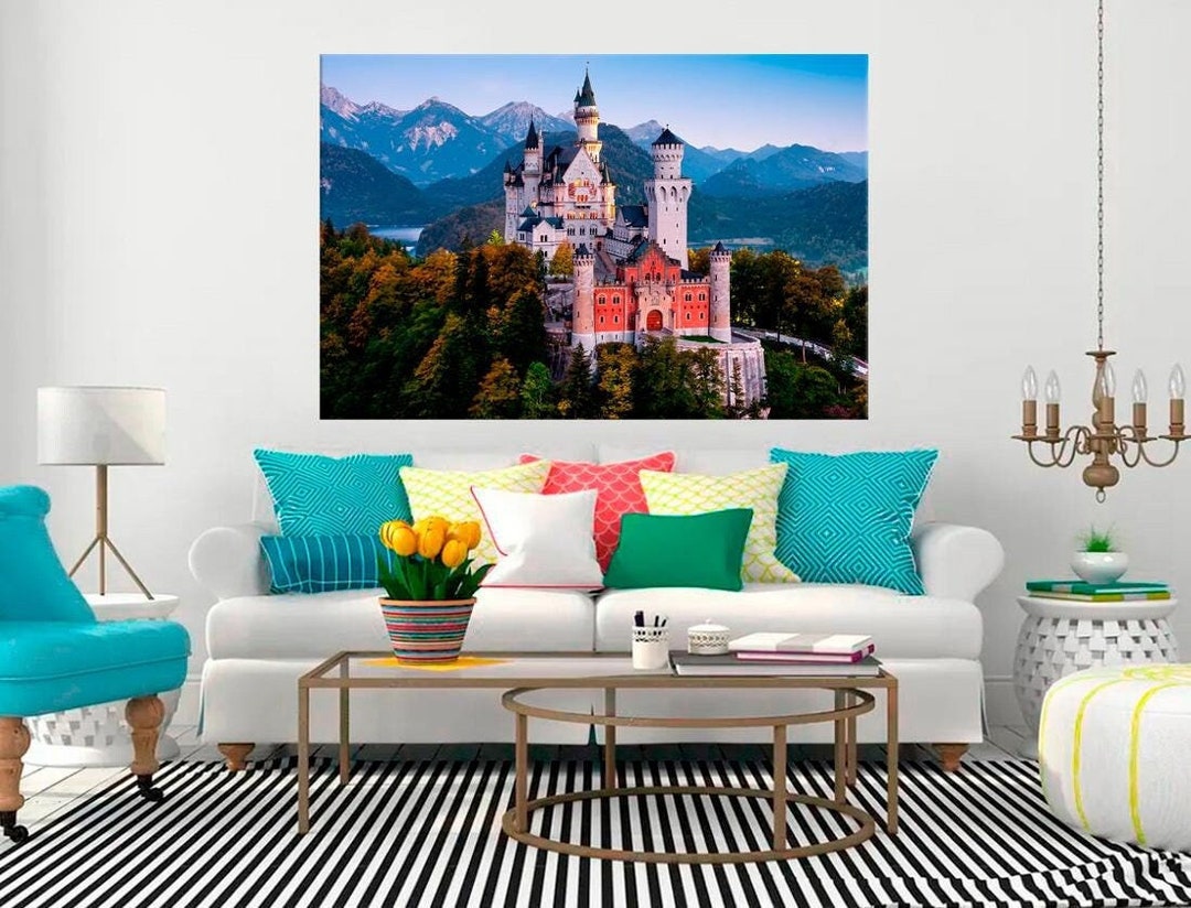 Neuschwanstein - a Romantic Castle - Fussen Germany - A Popular Tourist ...