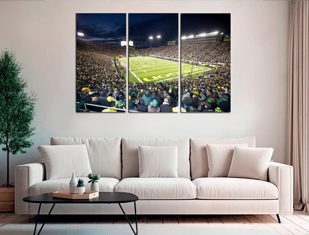 Autzen Stadium - Oregon Football Field - Home Decoration - Large Wall ...