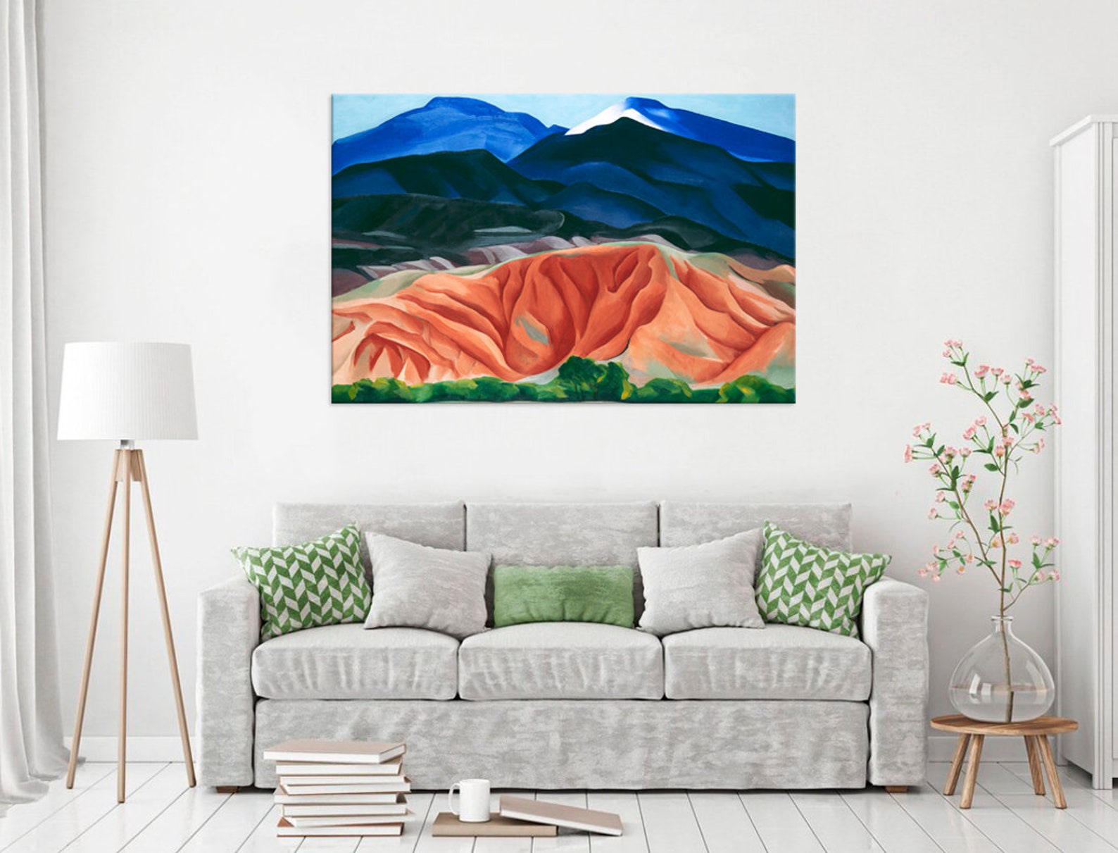 Georgia O'keeffe Black Mesa Landscape Reproduction Wall - Etsy