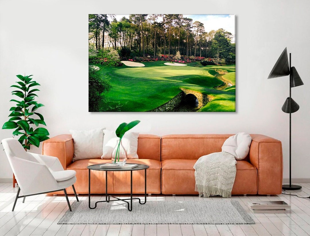 Masters Golf Print on Canvas Sports Home Decor Golfing Course at ...