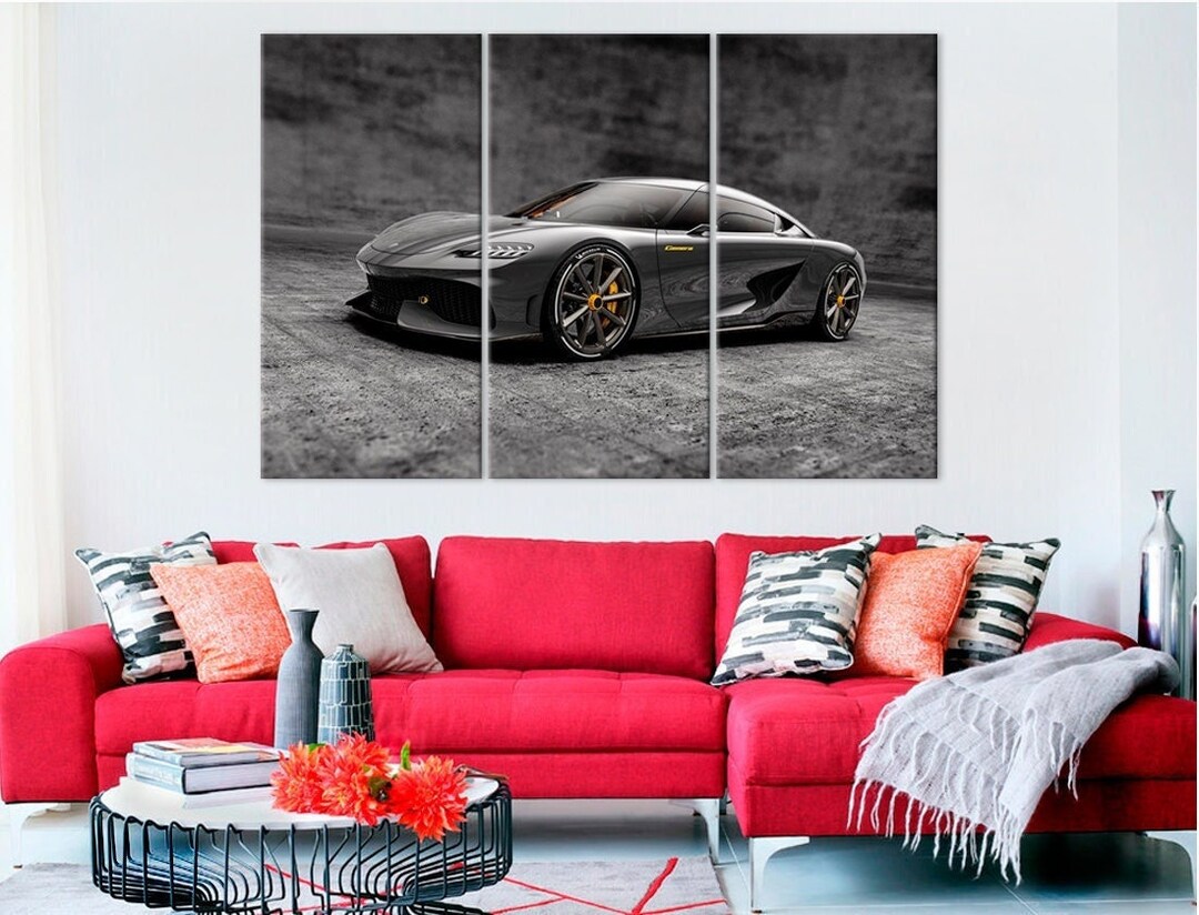 Super Car Wall Decor Koenigsegg Gemera Large Wall Art Car Canvas Prints ...