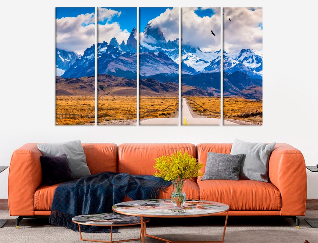 Patagonia Wall Art Mountain Peaks Argentina Chile Landscape - Etsy
