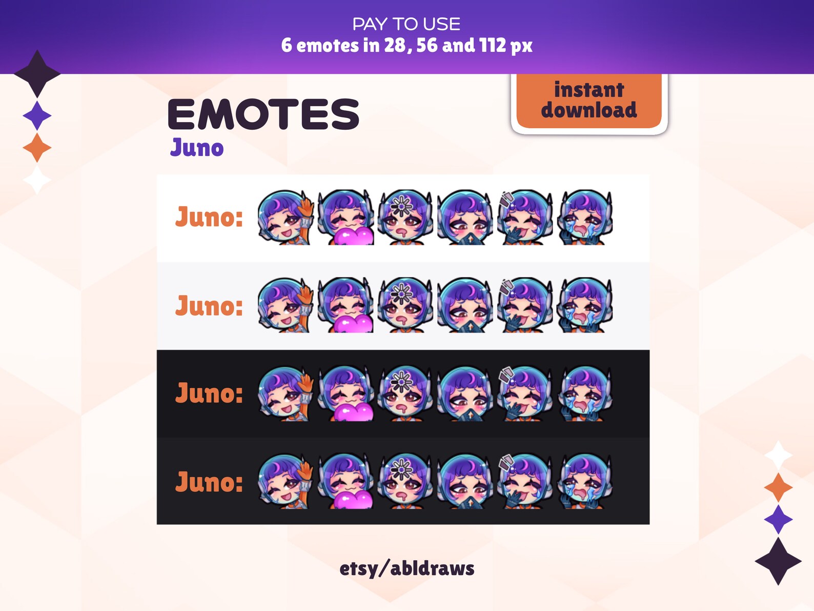 Juno Emotes | Overwatch 2 | Emotes for Twitch, Youtube and Discord! - Etsy