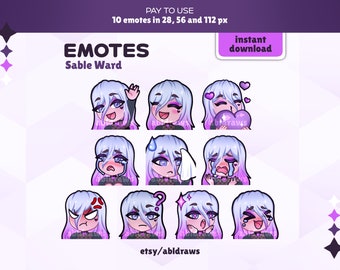 Sable Emotes | Dead by Daylight | Emotes for Twitch, Youtube and ...