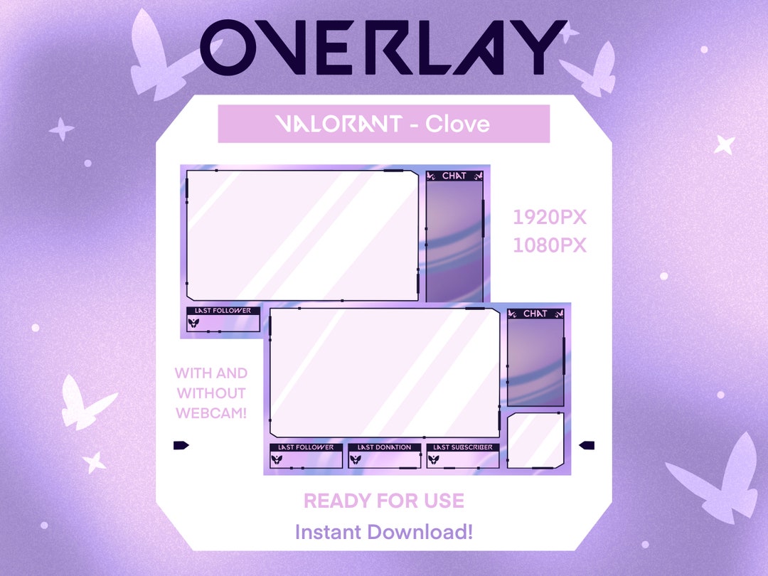 Clove Overlay VALORANT Stream Overlay for Twitch and Youtube - Etsy UK