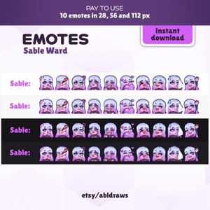 Sable Emotes | Dead by Daylight | Emotes for Twitch, Youtube and ...