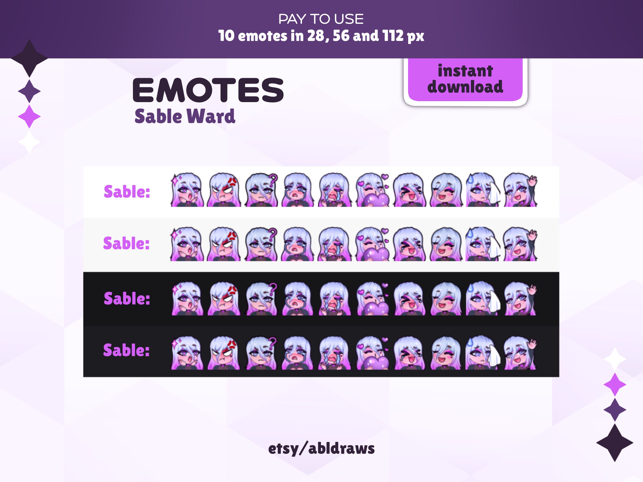 Sable Emotes | Dead by Daylight | Emotes for Twitch, Youtube and ...