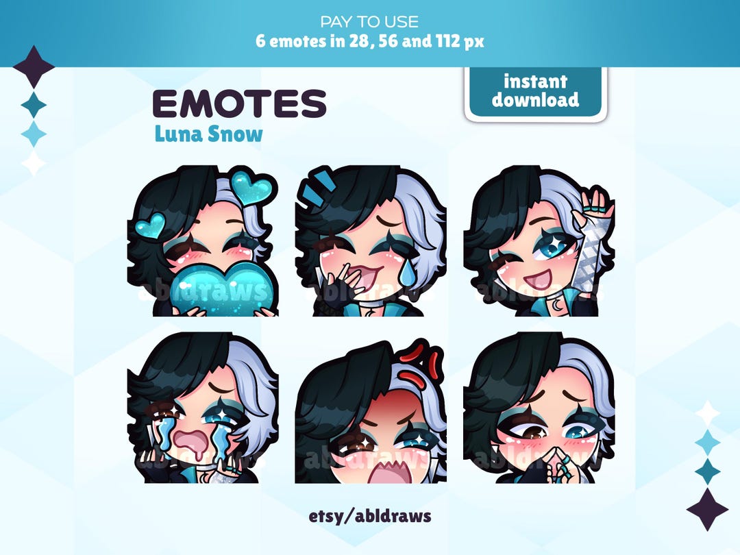 Luna Snow Emotes | Marvel Rivals | Emotes for Twitch, Youtube and ...