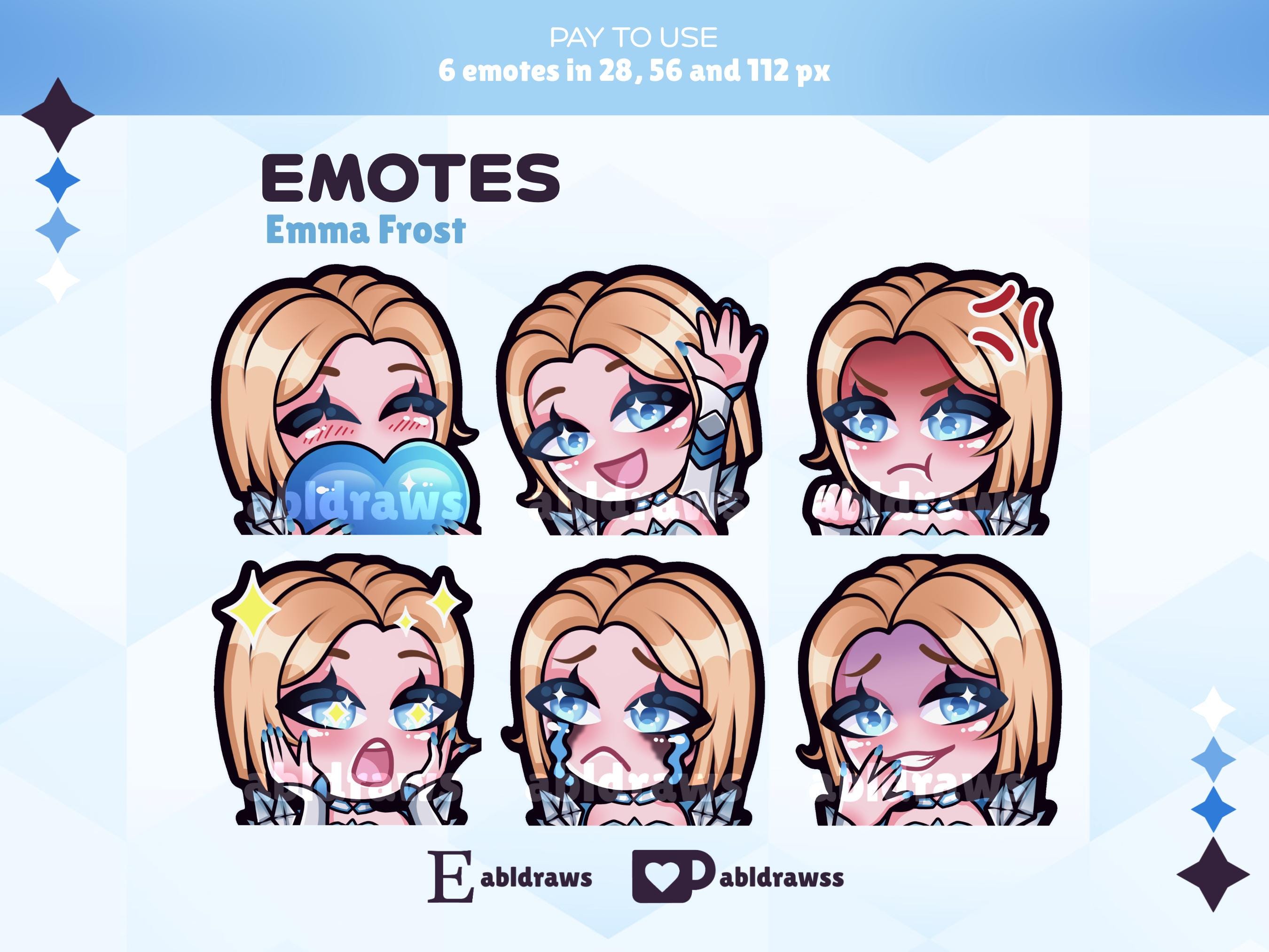 Emma Frost Emotes | Marvel Rivals | Emotes for Twitch, Youtube and ...