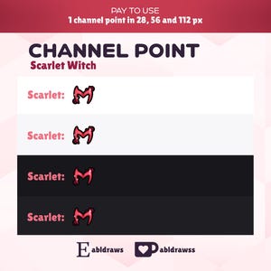 Scarlet Witch Channel Point | Marvel Rivals | Channel Point for Twitch ...