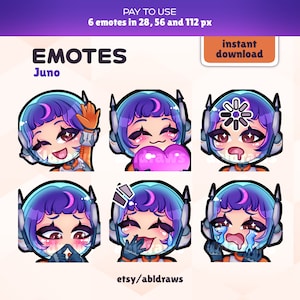 Juno Emotes | Overwatch 2 | Emotes for Twitch, Youtube and Discord! - Etsy