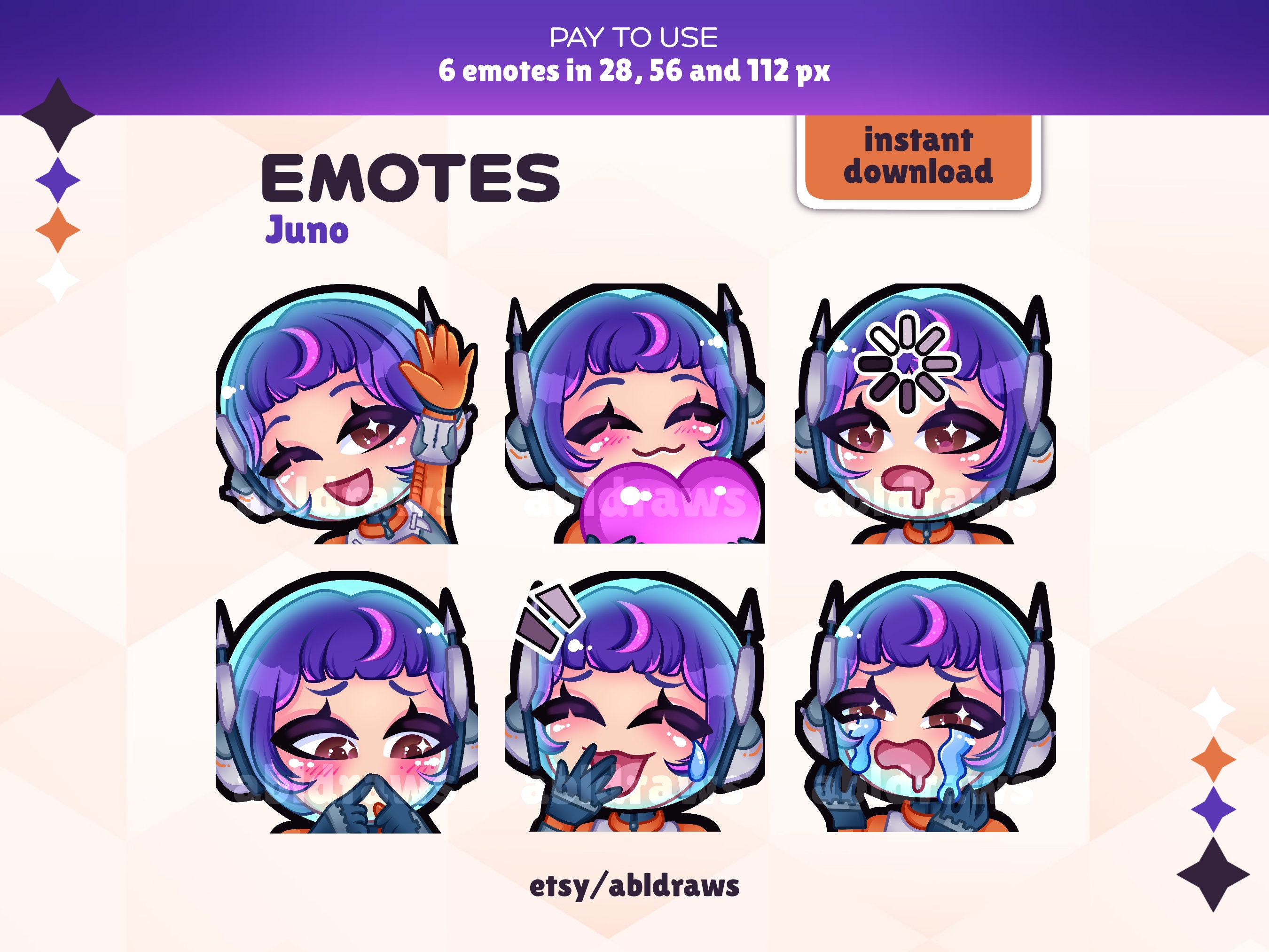 Juno Emotes | Overwatch 2 | Emotes for Twitch, Youtube and Discord! - Etsy