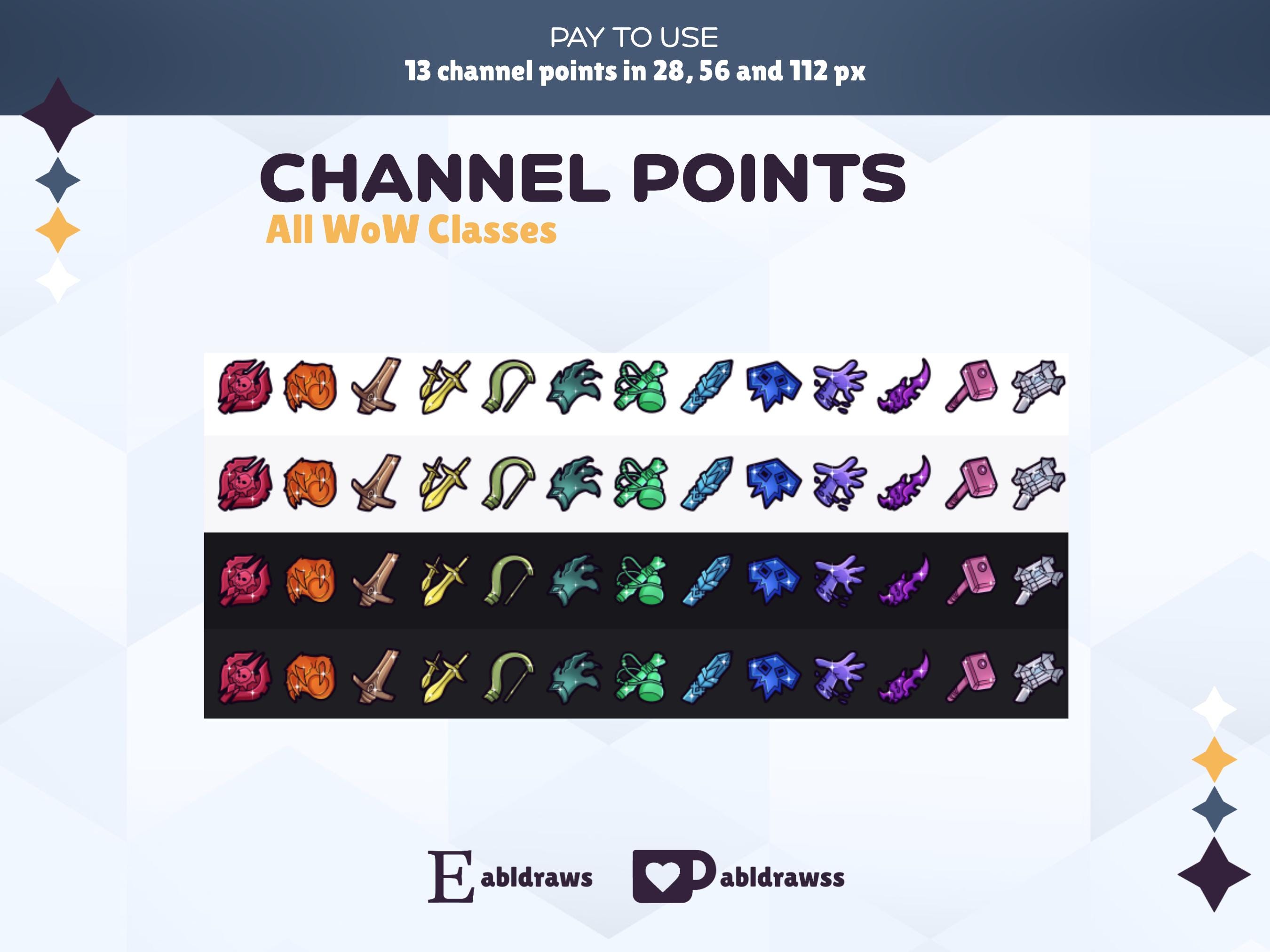 Wow Class Channel Points | World of Warcraft | Channel Points for ...