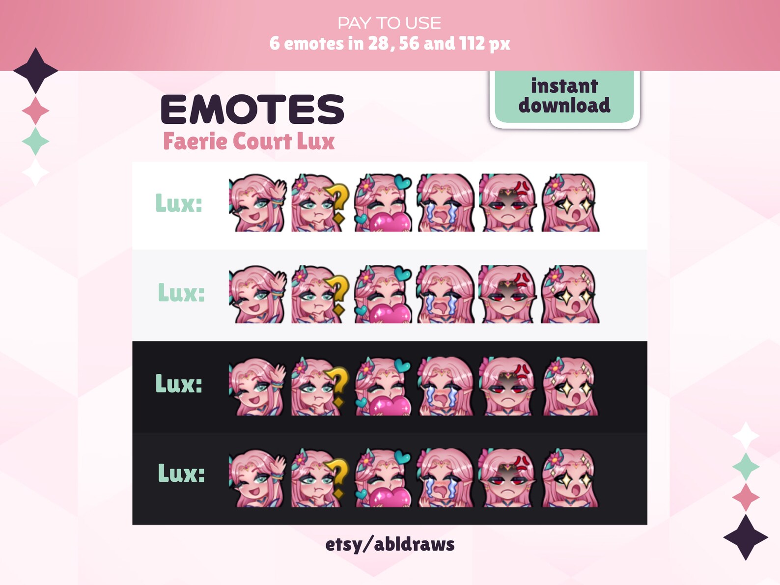 Lux 'faerie Court' Emotes | League of Legends | Emotes for Twitch ...