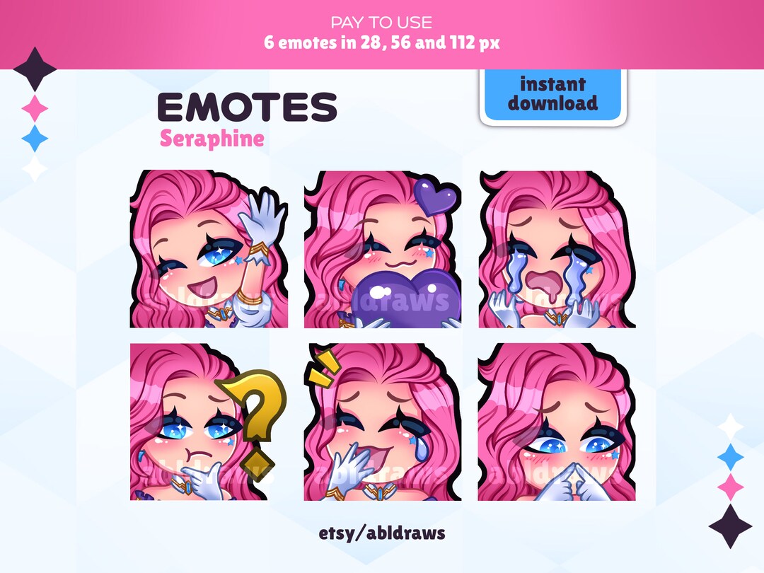 Seraphine Emotes | League of Legends | Emotes for Twitch, Youtube and ...