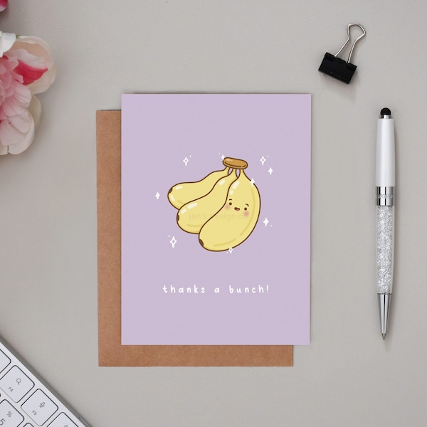 Cute Thank You Card - Etsy