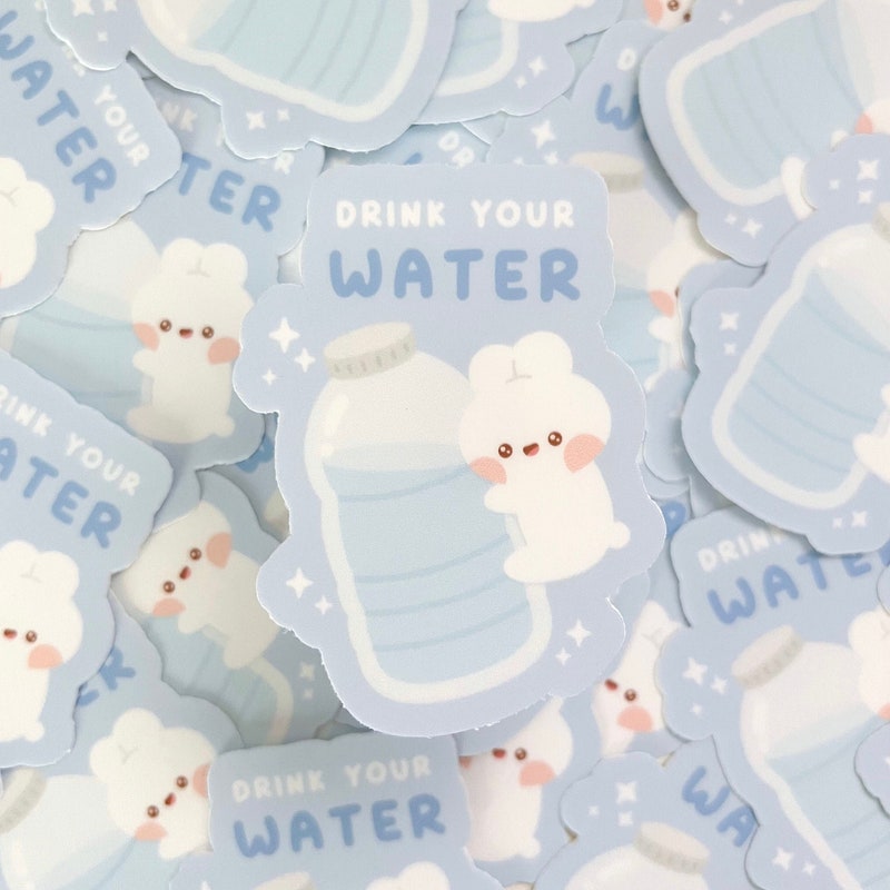 Cute Water Bottle Stickers - Etsy