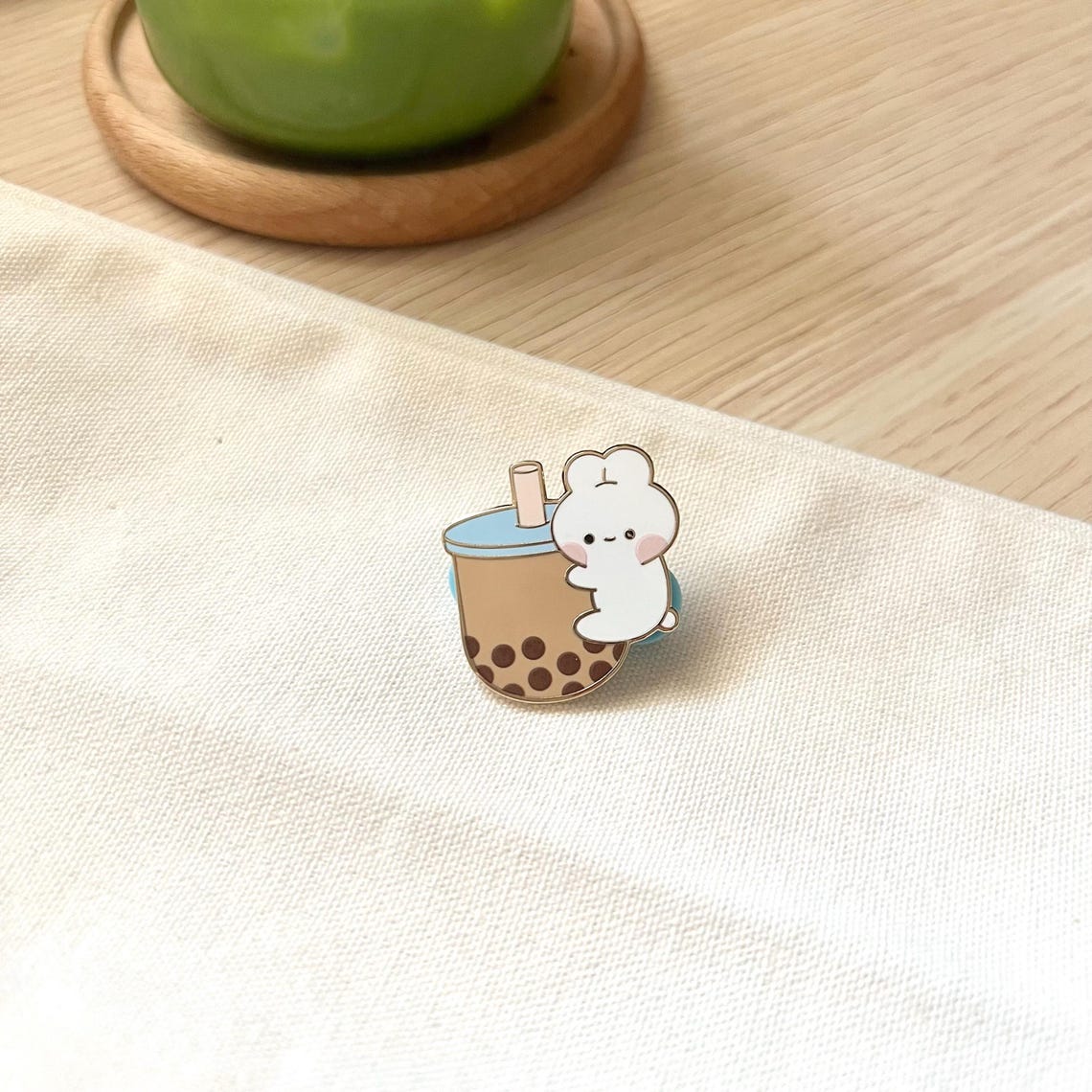 Boba Bunny Pin | Asian Snack Pins, Bubble Tea Pins, Cute Enamel Pins ...