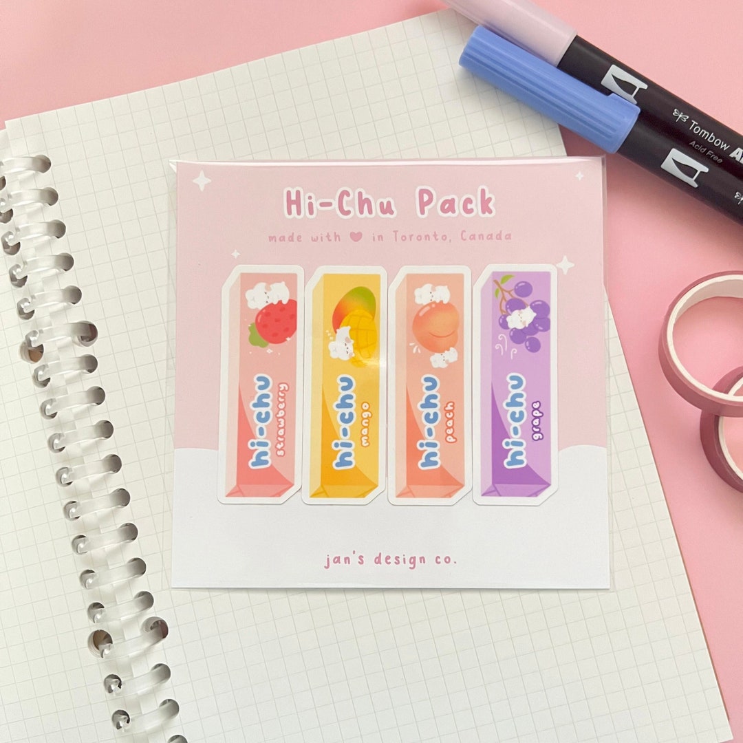 Hi-chu Sticker Pack | Cute, Hi-chew, Asian Snack Stickers, Kawaii ...