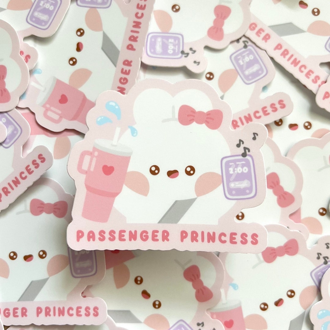 Passenger Princess Sticker | MATTE, Girly Sticker, Driving Sticker ...