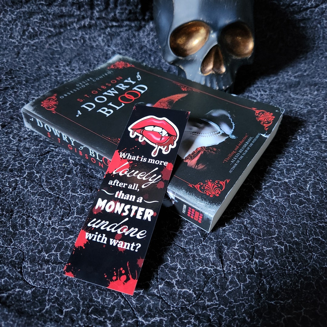 A Dowry of Blood Bookmark | Feelinstabby Shop | Dark Romance Bookmark ...