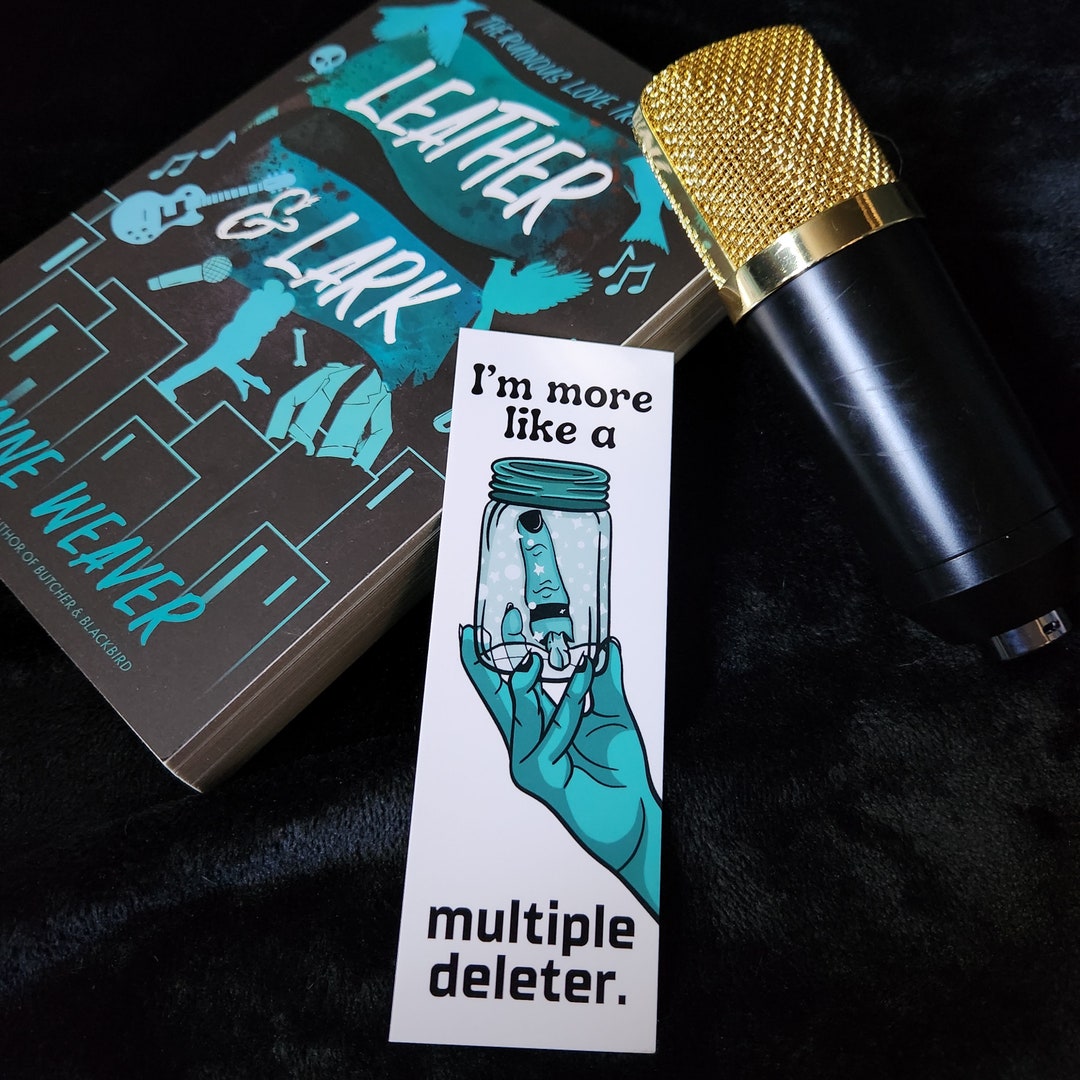 Leather and Lark Bookmark Feelinstabby Shop Dark Romance Bookmark ...