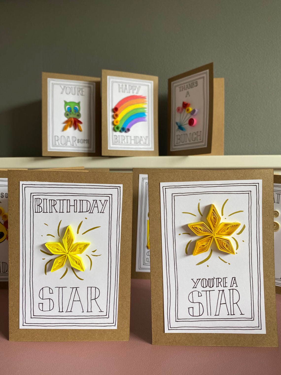 Star Greetings Card - Etsy