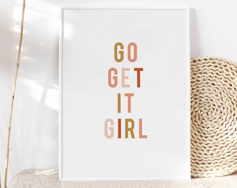 Get It Girl Print | Etsy