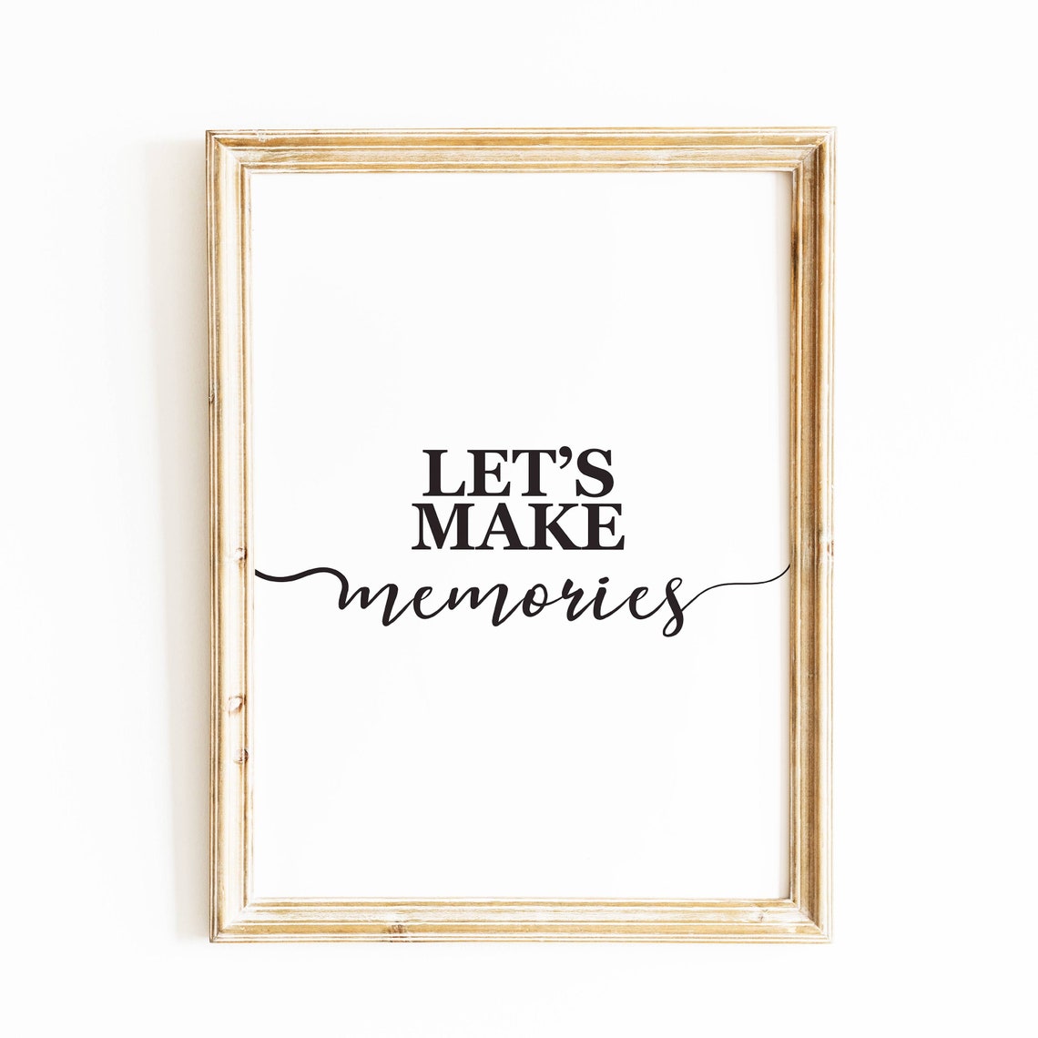 Let's Make Memories Sign Printable Wall Art Digital | Etsy