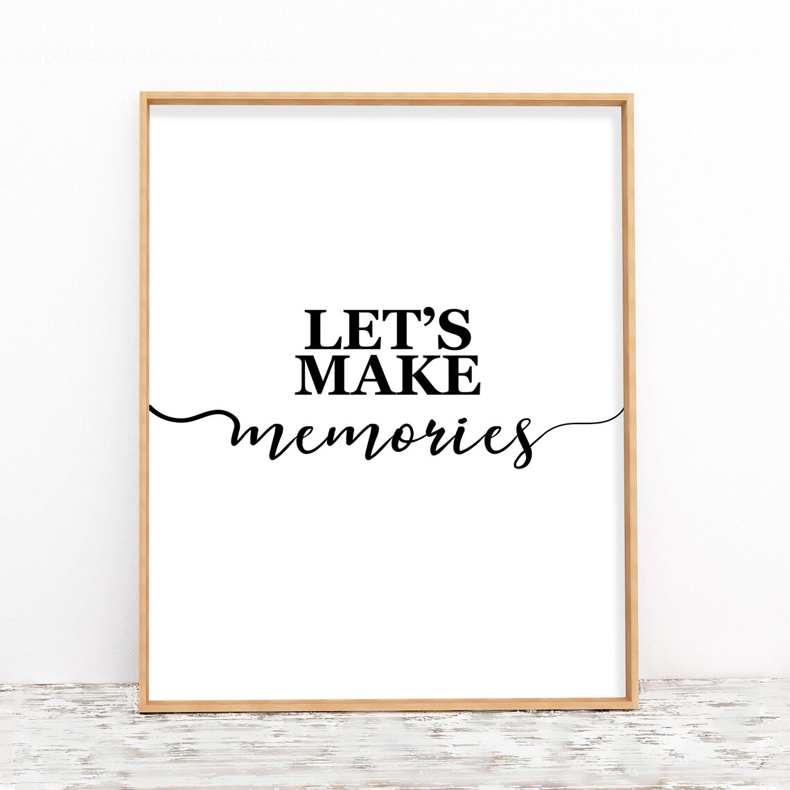 Let's Make Memories Sign Printable Wall Art Digital | Etsy