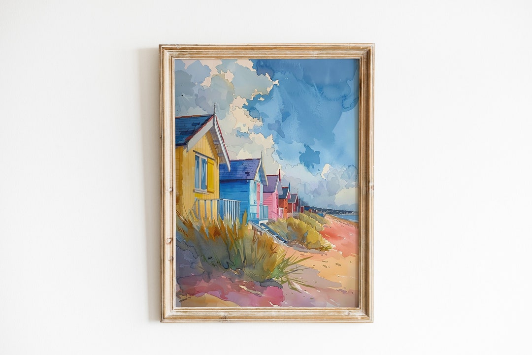 Suffolk Coast Travel Poster, Seaside Print, Suffolk Coast Travel Poster ...