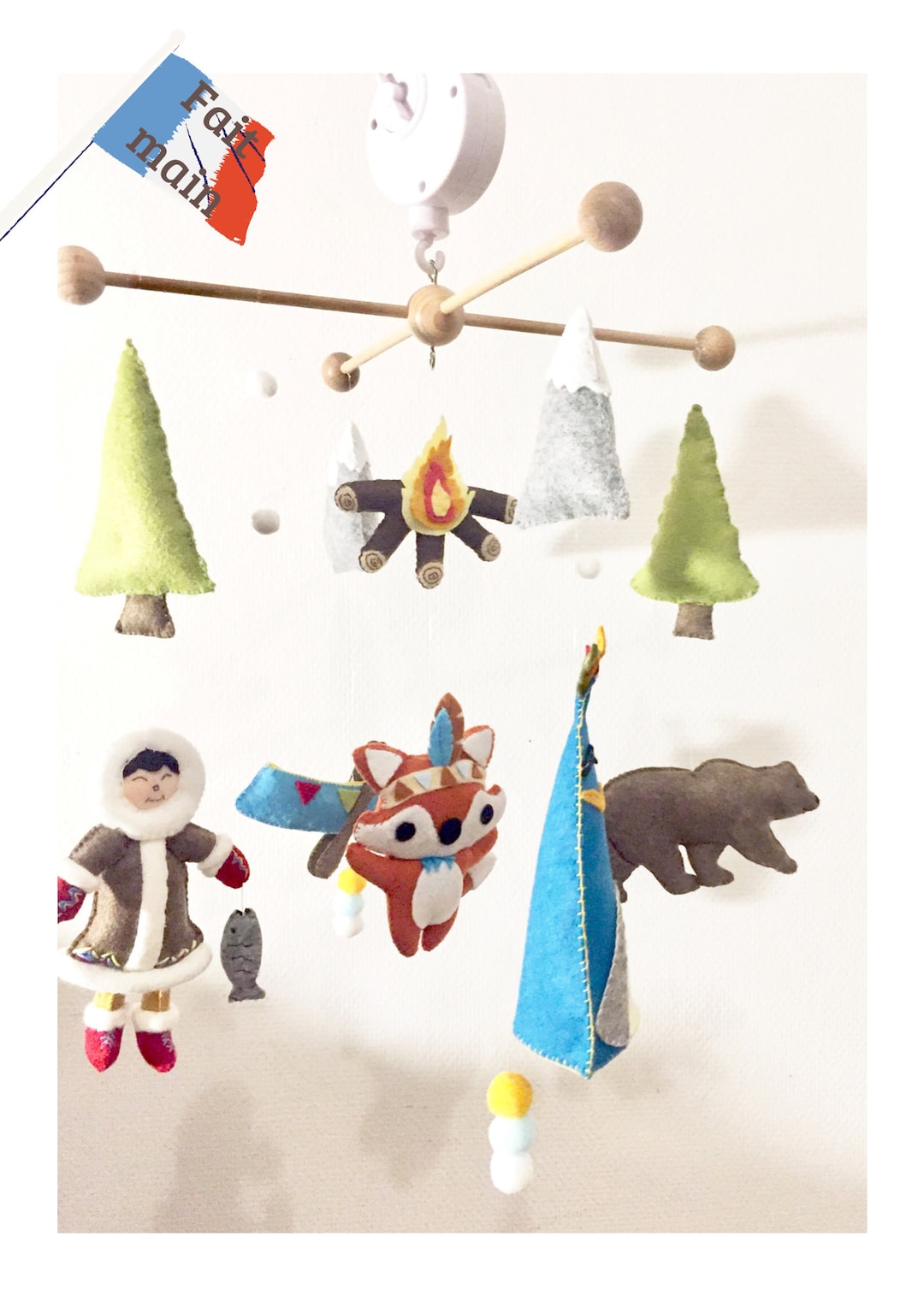 Inuit Indian Baby Musical Mobile/baby Ice Mobile/baby Room Decoration ...
