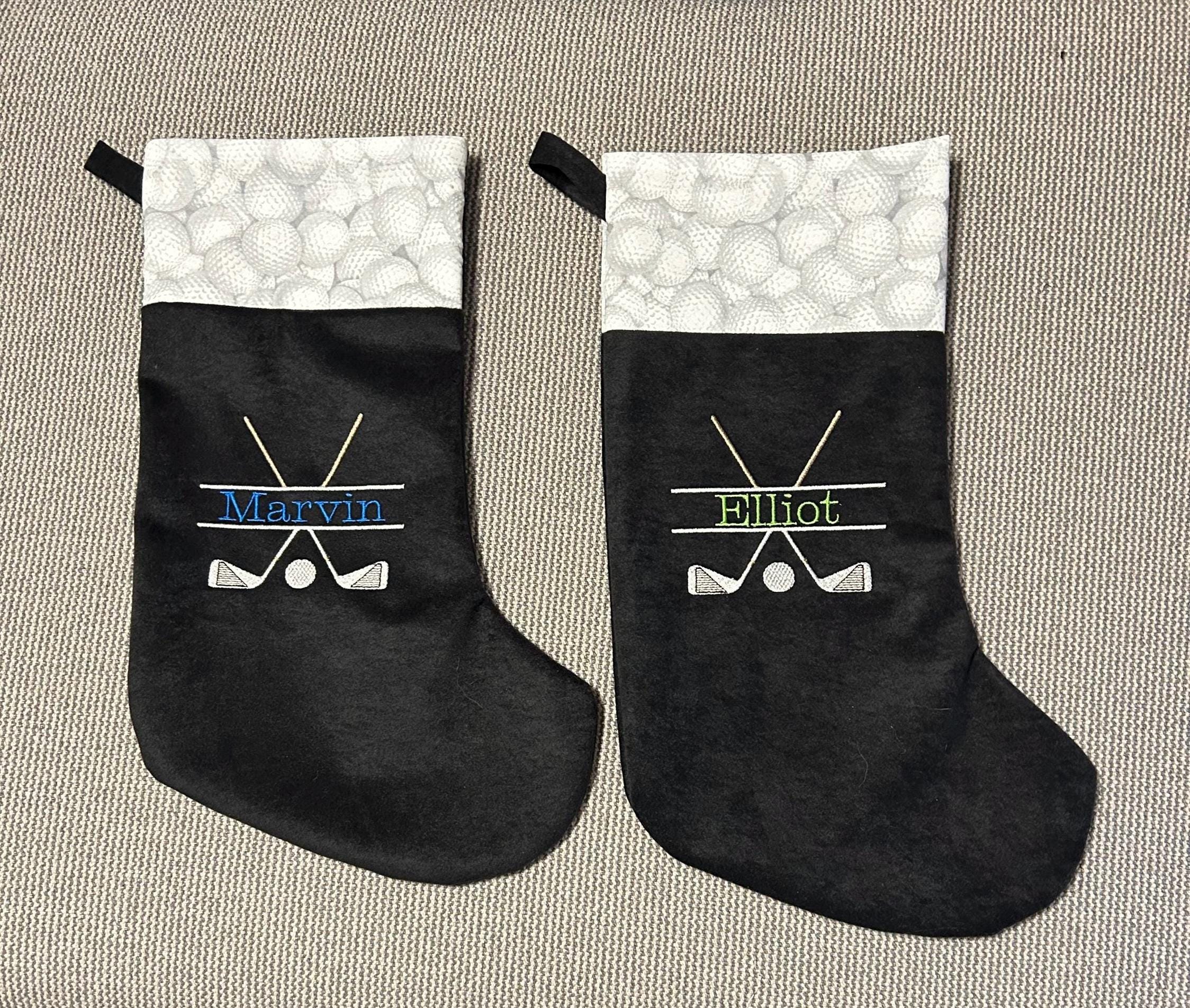 Golf Sport Christmas Stocking With Choice of Name or Plain - Etsy