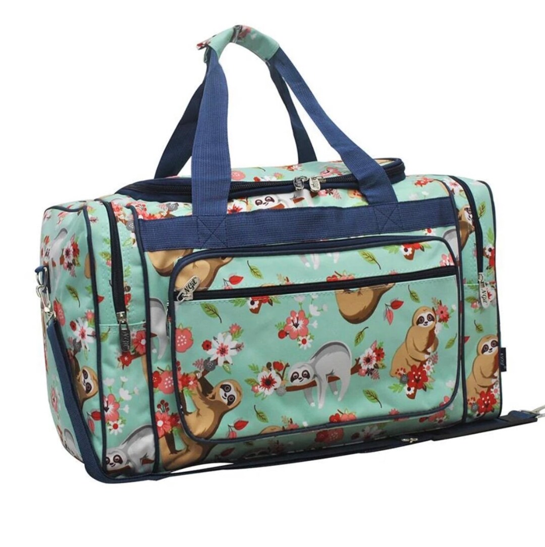 Sloth Duffle Bag Luggage NGIL Monogram Personalized - Etsy