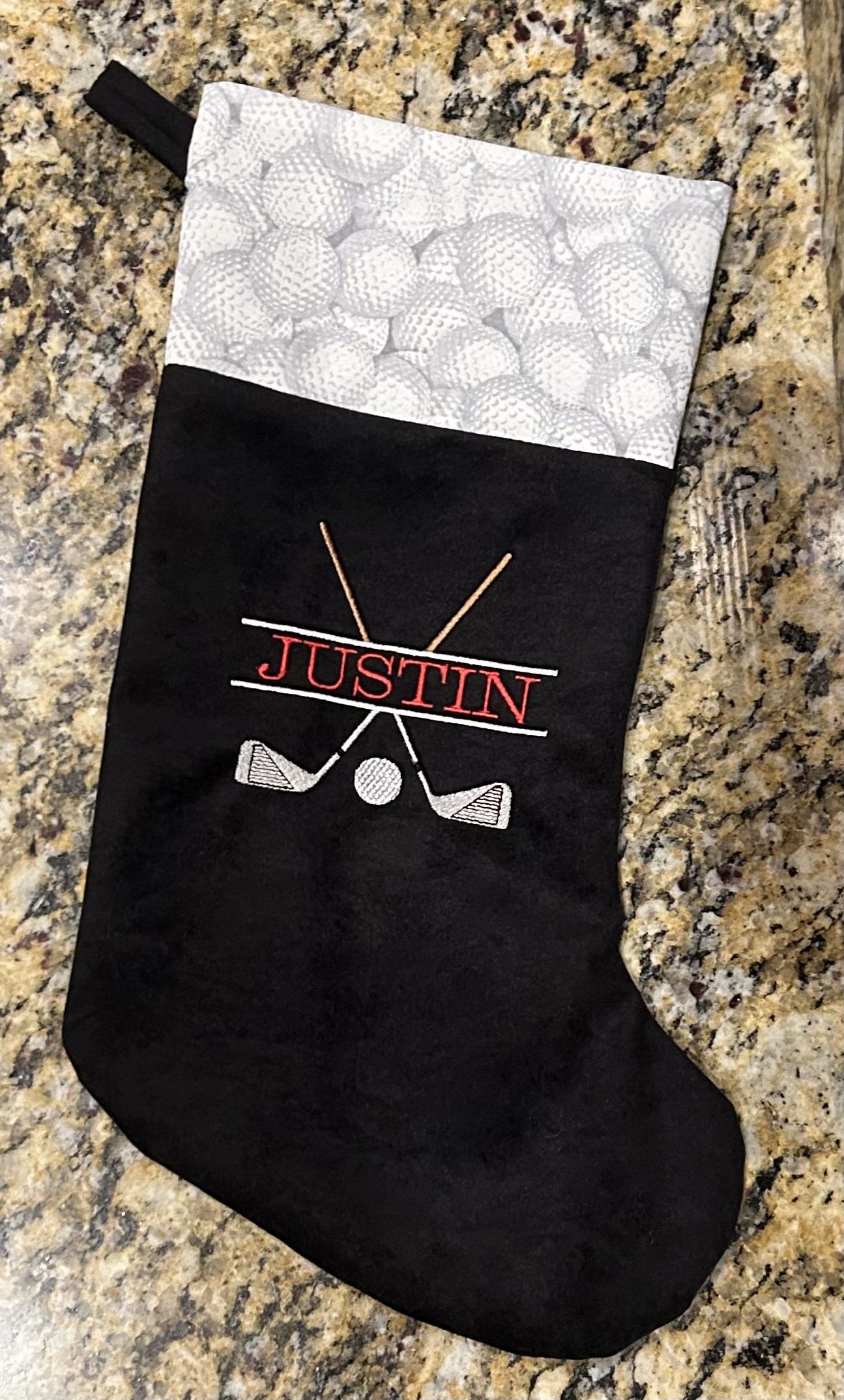 Golf Sport Christmas Stocking With Choice of Name or Plain - Etsy