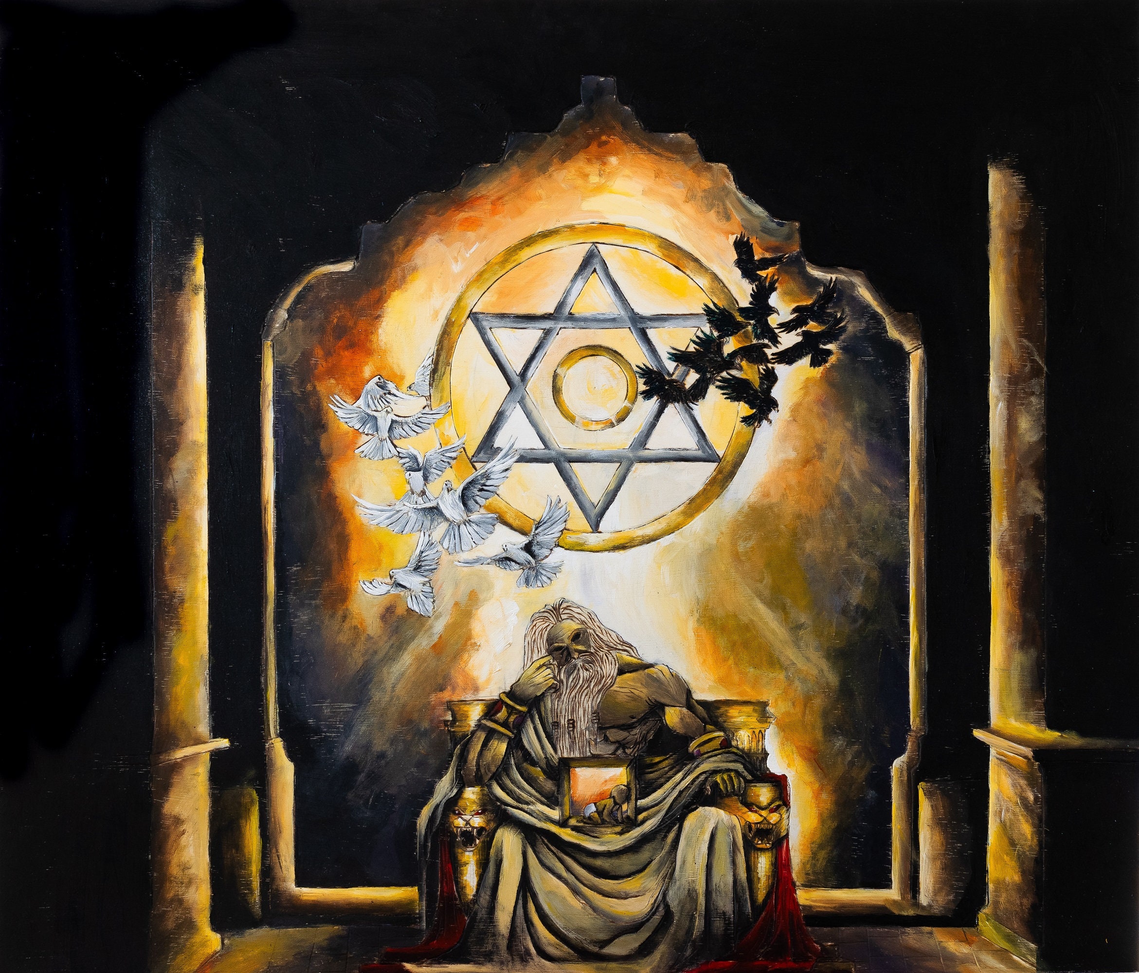 King Solomon Original Painting Print Positive Masculine Light - Etsy