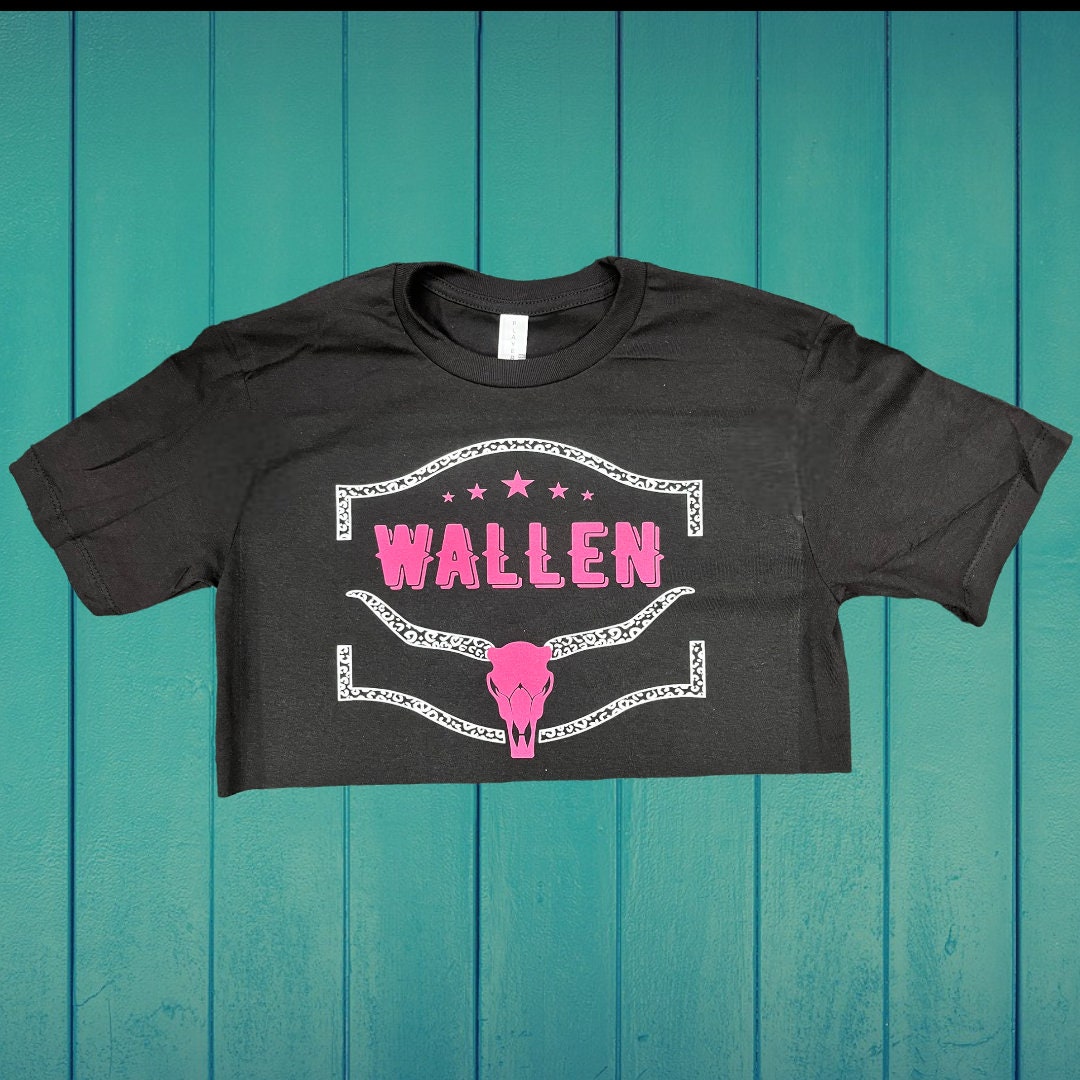 Morgan Wallen Crop Top Wallen Logo Bull Logo Country Chic - Etsy