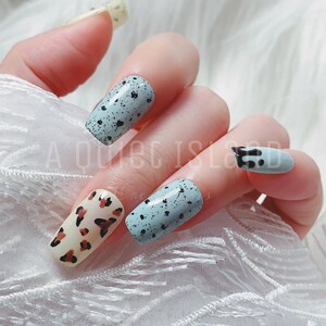 Mint Chocolate Press on Nails| Cute Sorbet Summer Nails Mint Green ...