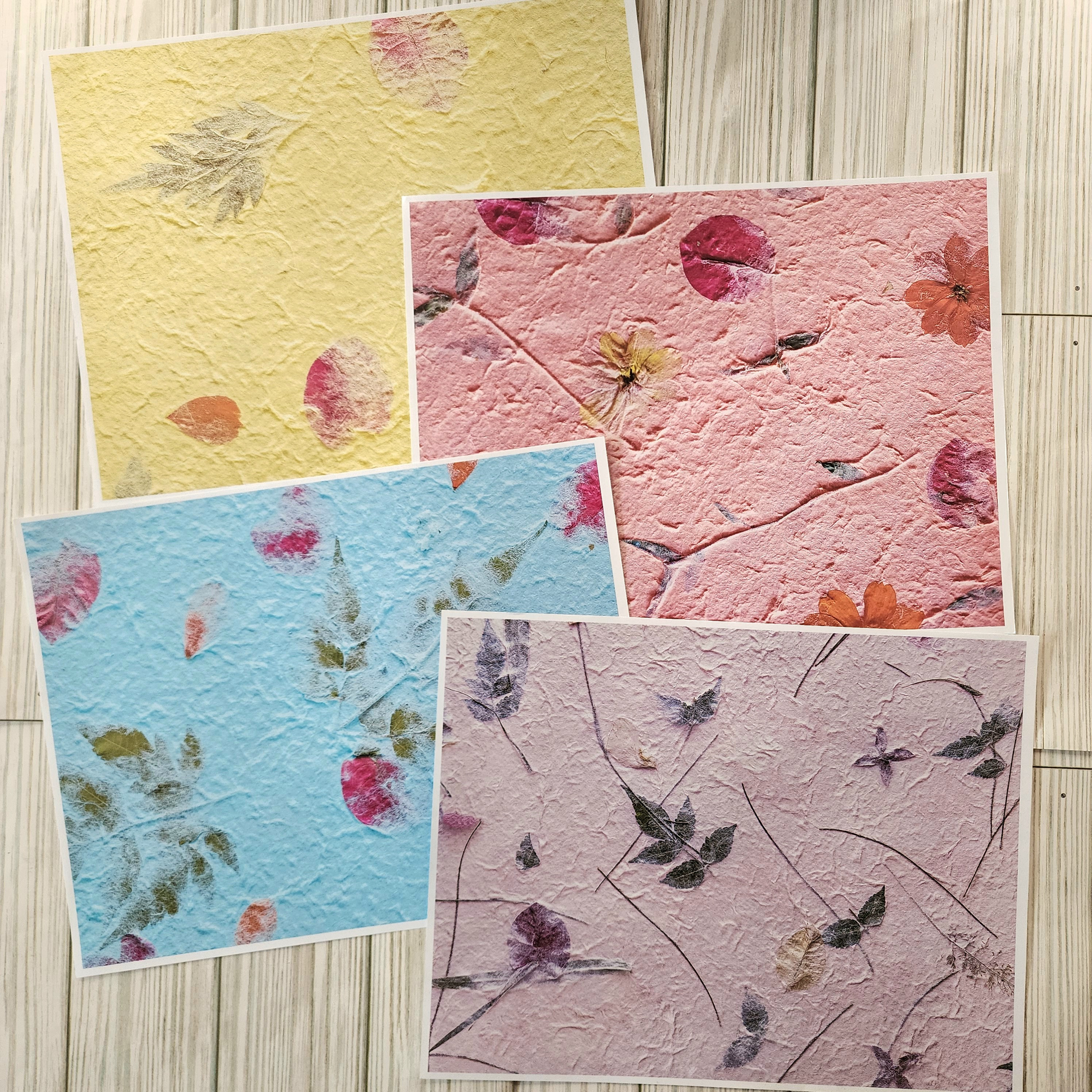 Handmade Paper Backgrounds Printable Kit, Junk Journal Digital Kit ...