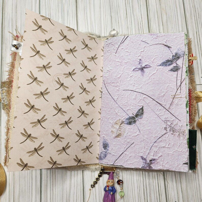 Handmade Paper Backgrounds Printable Kit, Junk Journal Digital Kit