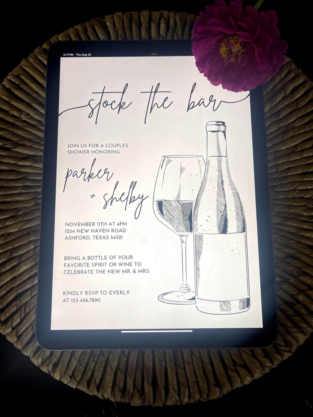 Stock the Bar Shower Invitation Digital Download - Etsy