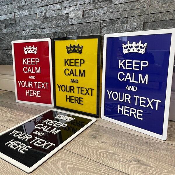 Keep Calm Sign - Etsy