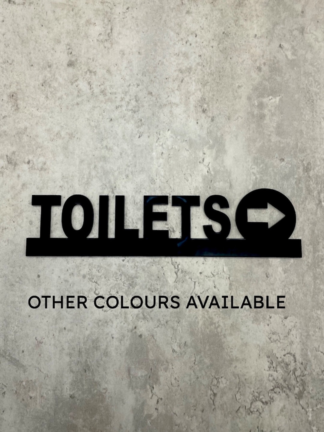 Toilet Arrow Sign Peel & Stick Toilet This Way - Etsy