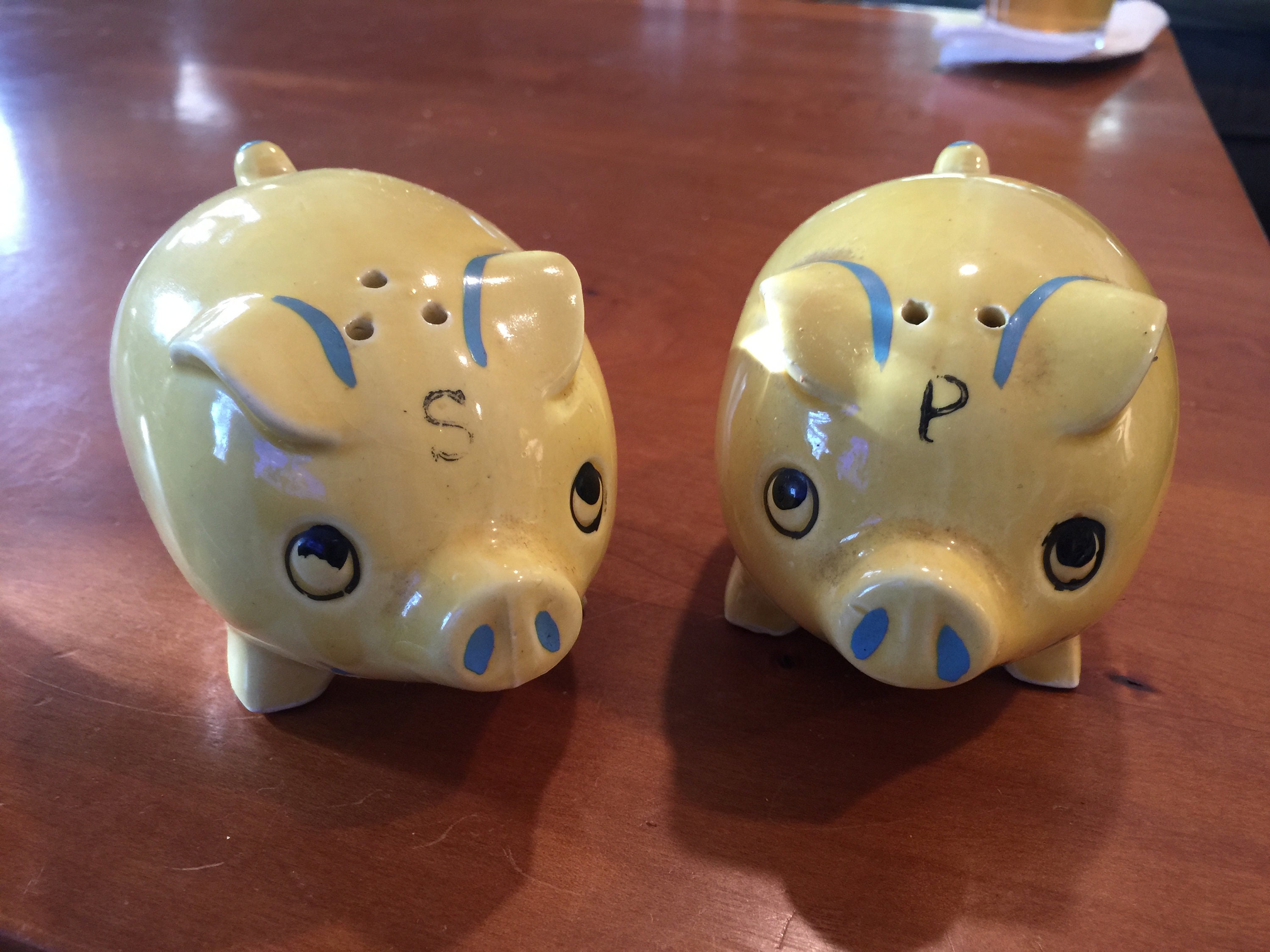 Yellow Pigs - Etsy