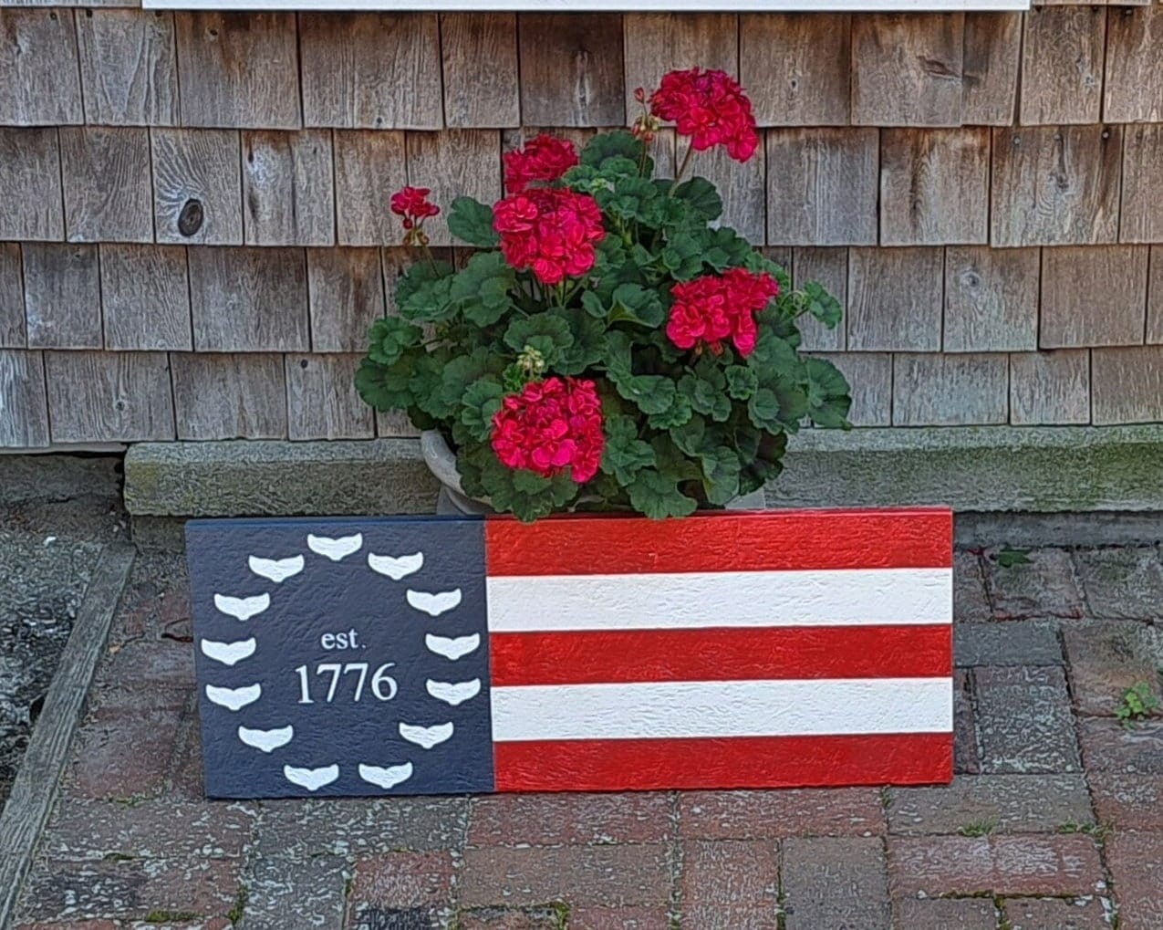 Big glorious Betsy Ross Whale's Tails and Stripes Sign From Plymouth,ma ...