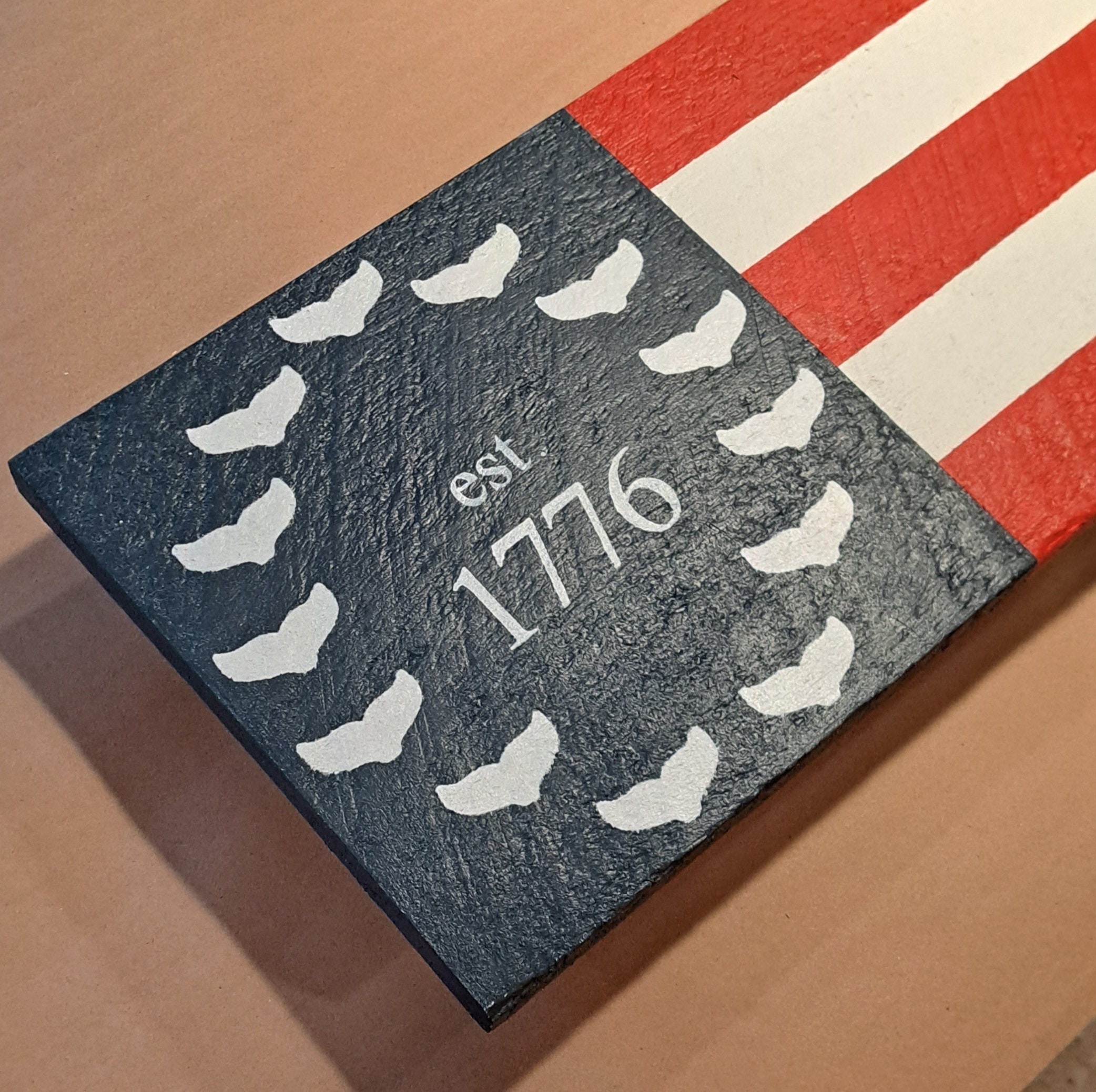 Big glorious Betsy Ross Whale's Tails and Stripes Sign From Plymouth,ma ...