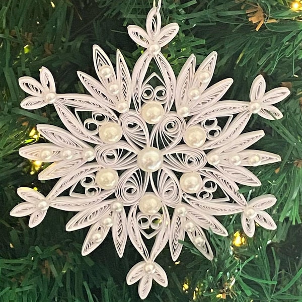 Quilled Snowflake - Etsy